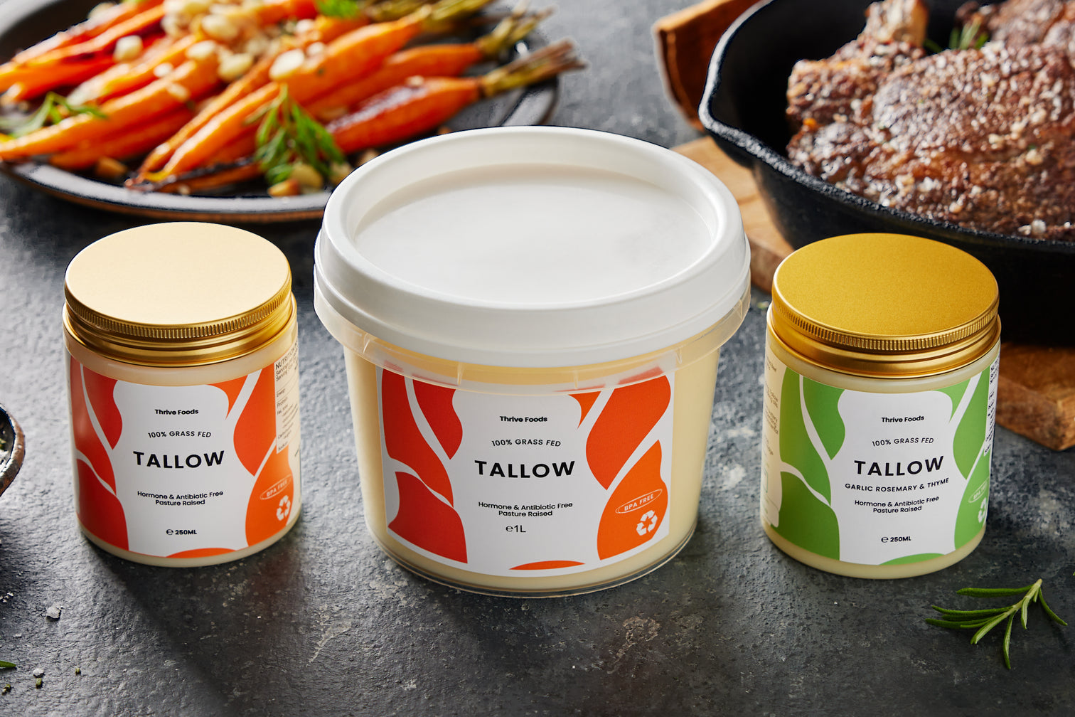 Original Beef Tallow - 100% Grass Fed Suet – Thrive Tallow